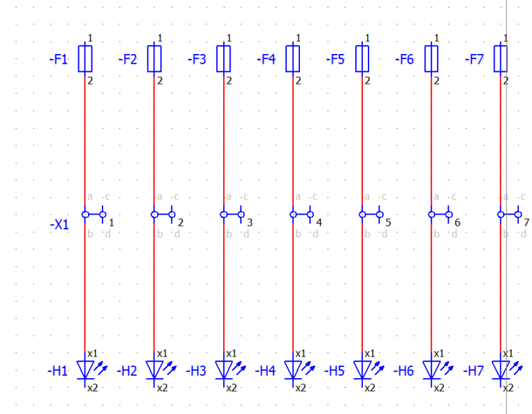 Eplan Klemmenplan Klemme mit 4 Anschlüssen - EPLAN Schulung